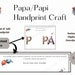 Baseball Papa/papi | Papa/papi Handprint Craft | Feliz Dia Del Padre ...