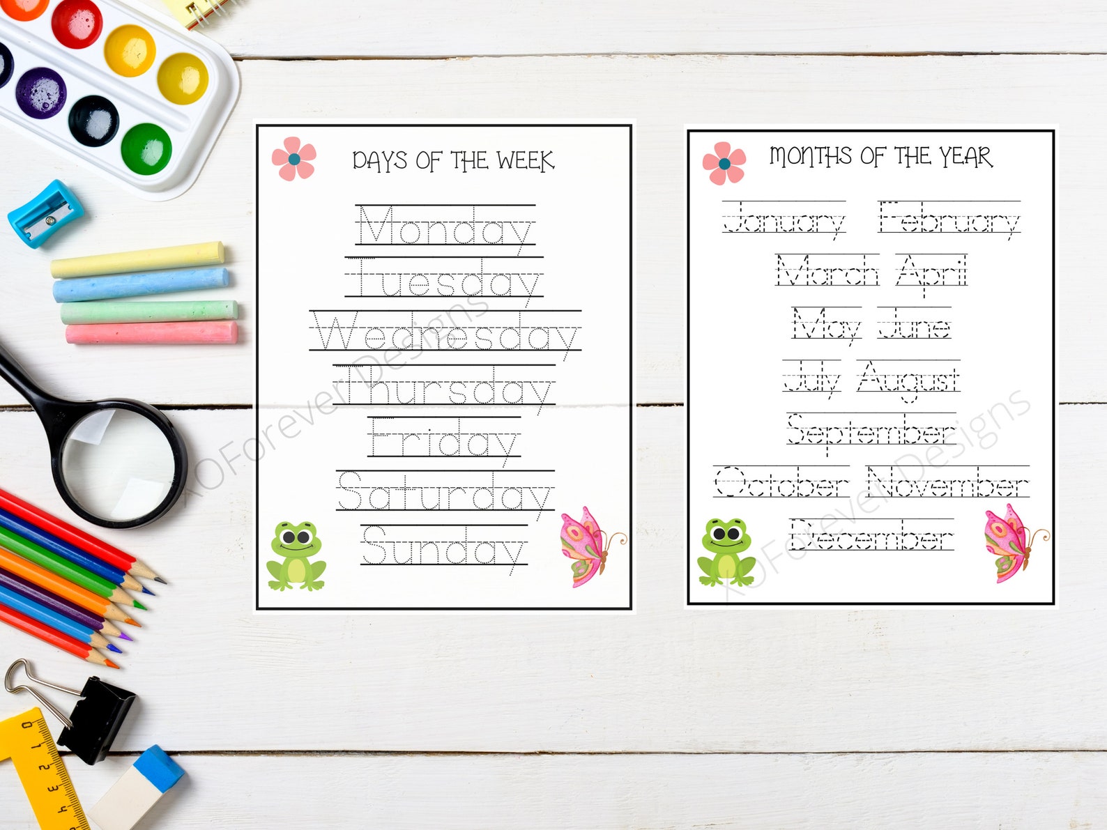 Educational Busy Book | Days of the Week Worksheets | Months of the ...