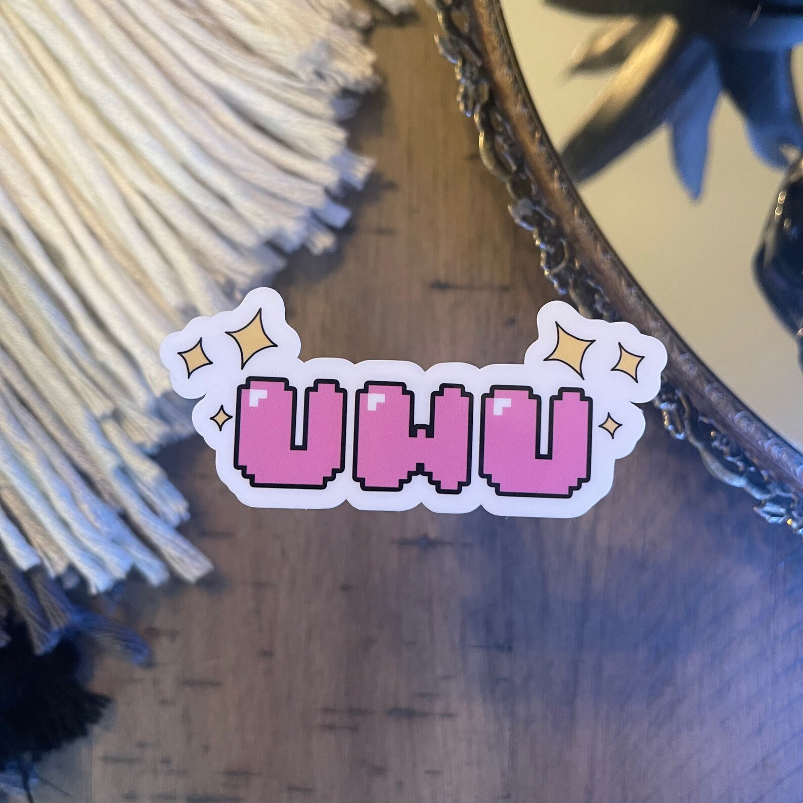 Uwu Pixel Sticker 8-bit Uwu Sticker Egirl Uwu Sticker | Etsy