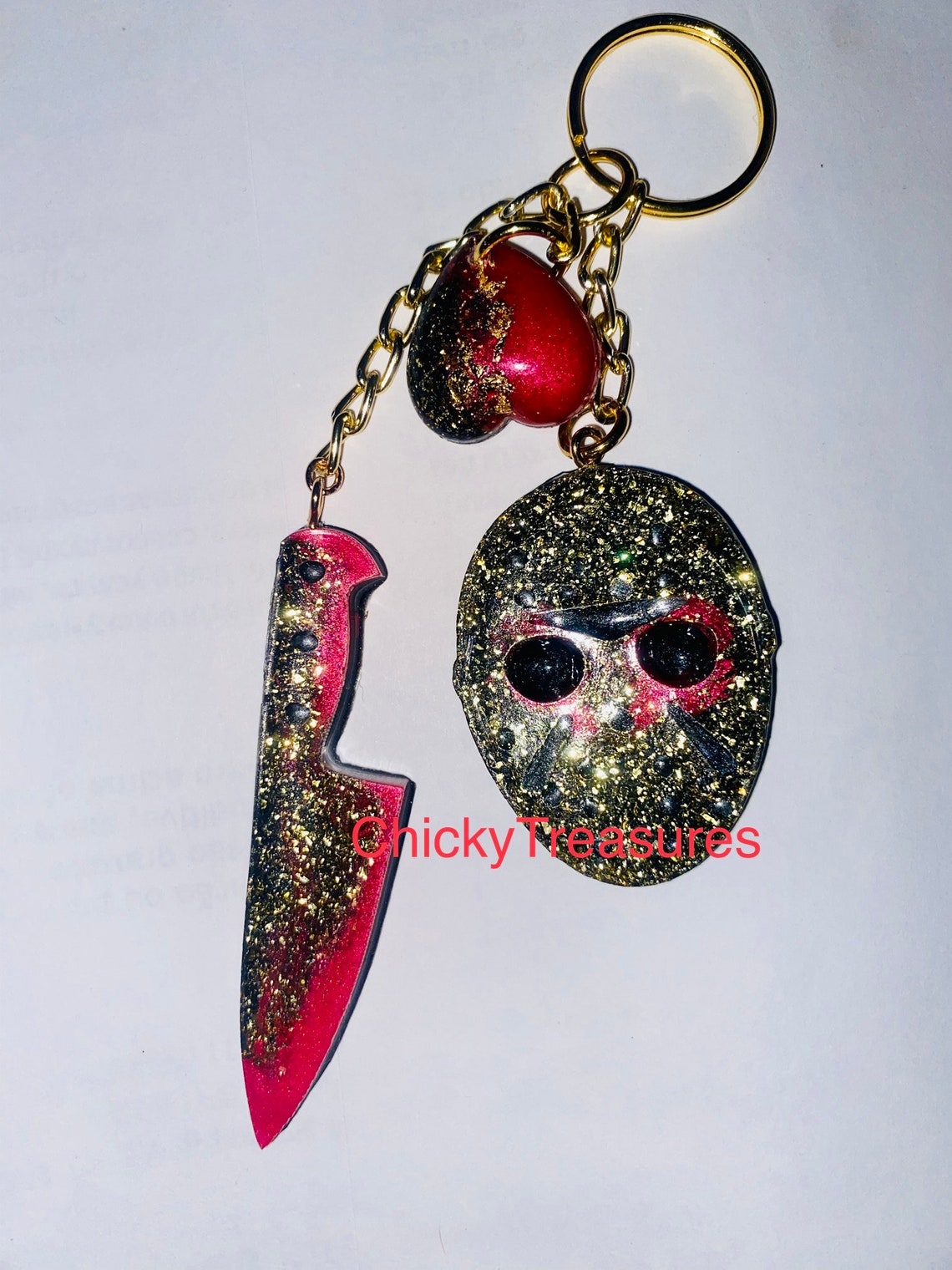 Jason Voorhees Horror Movie Keychain Handmade Halloween - Etsy