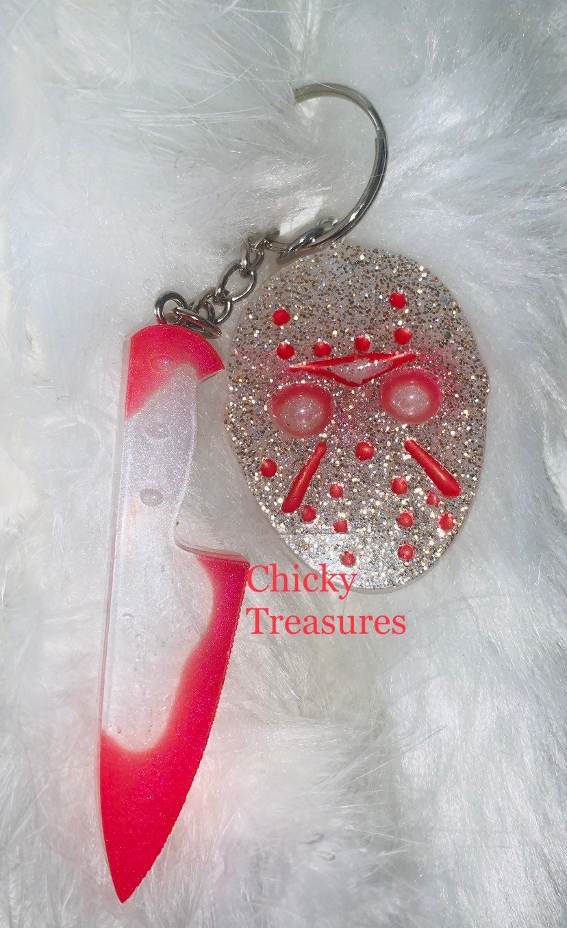 Jason Voorhees Horror Movie Keychain Handmade Halloween - Etsy