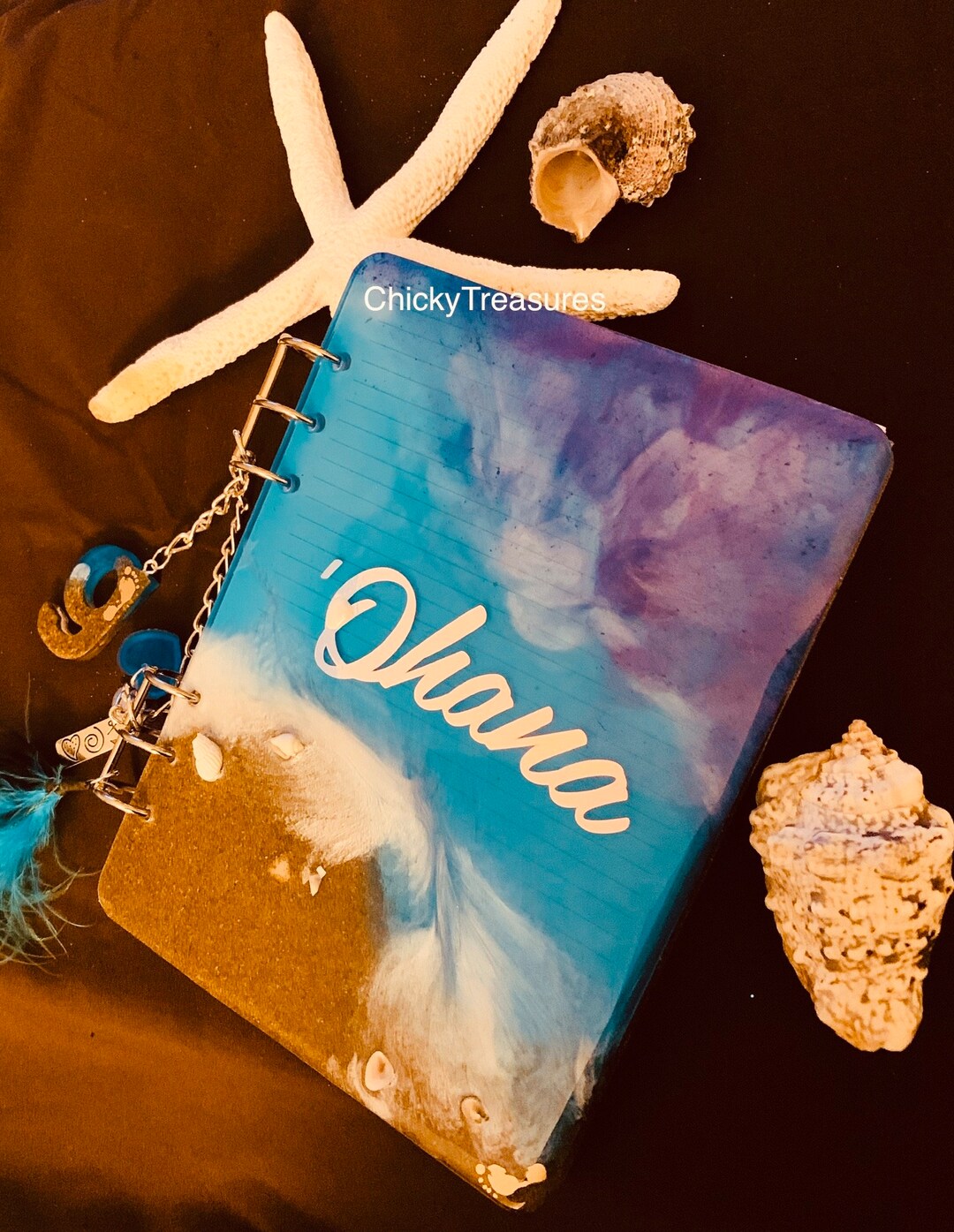 Beach Themed Vacation Planner & Memorabilia Diary, Personalized ...