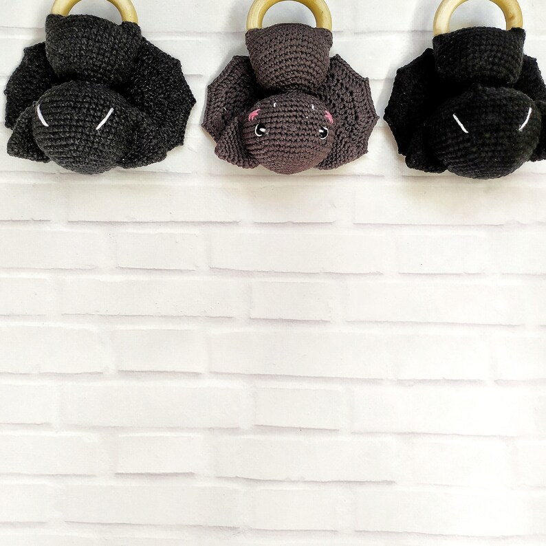 Bat Rattle PATTERN Crochet Baby Toy Pattern Newborn Wooden Toy - Etsy