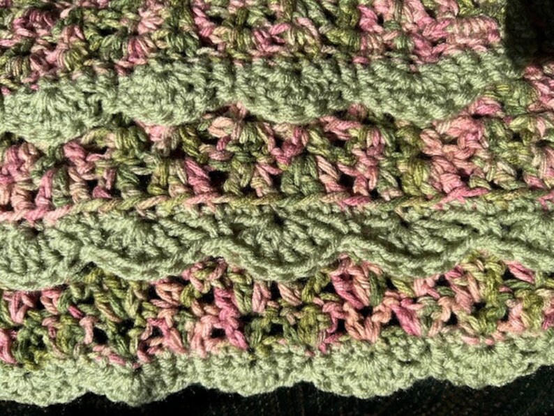 Lap Robe Sweet Pink and Green Throw Lap Robe - Etsy