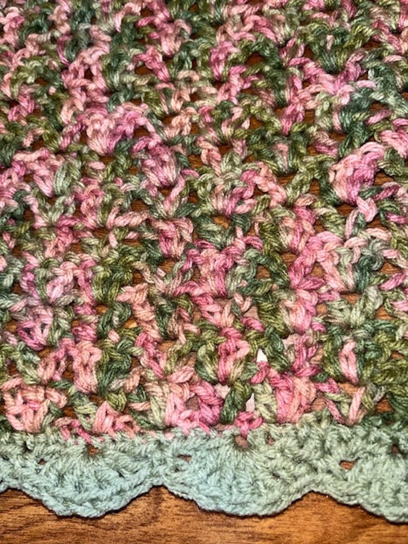 Lap Robe Sweet Pink and Green Throw Lap Robe - Etsy