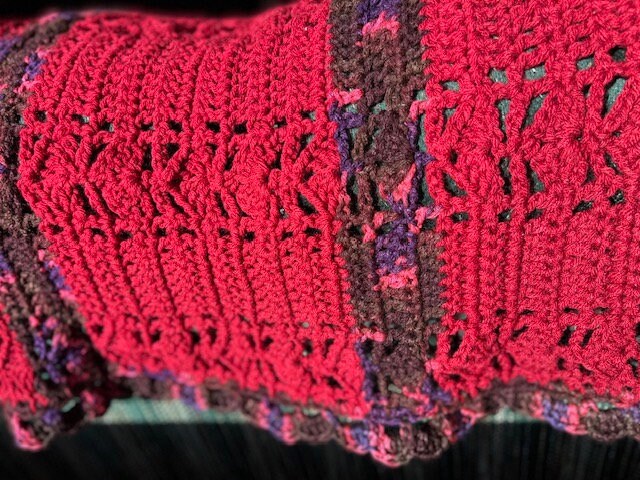 Lap Robe Royal Gem Tones and Cranberry Throw Lap Robe - Etsy