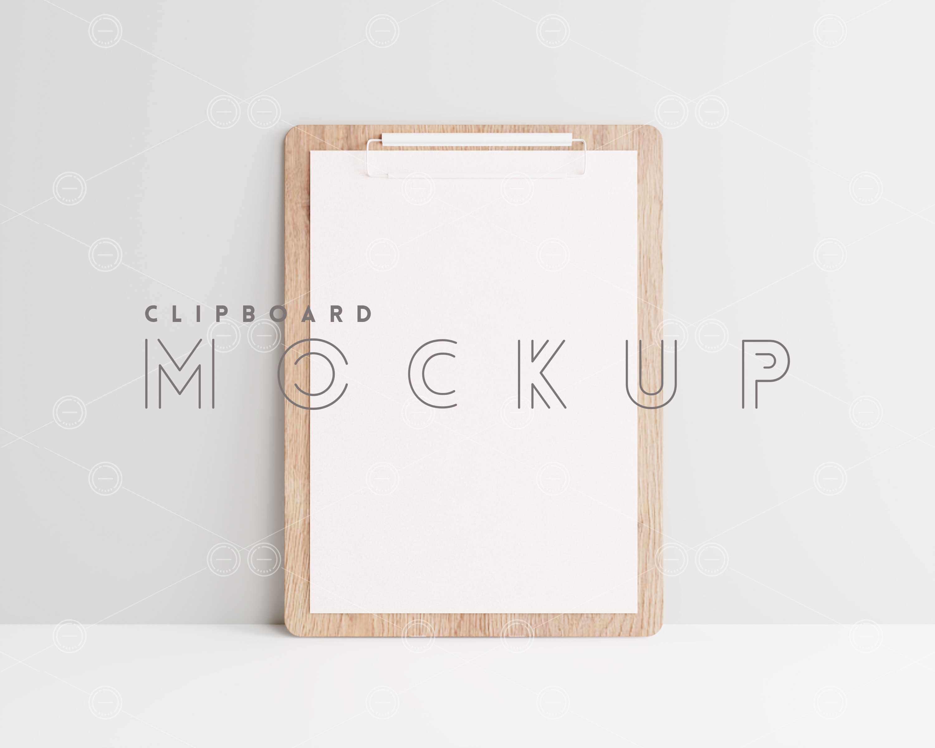 A4 Clipboard Mockup/psd Smart Object + PNG + JPEG/ Four Different Types ...
