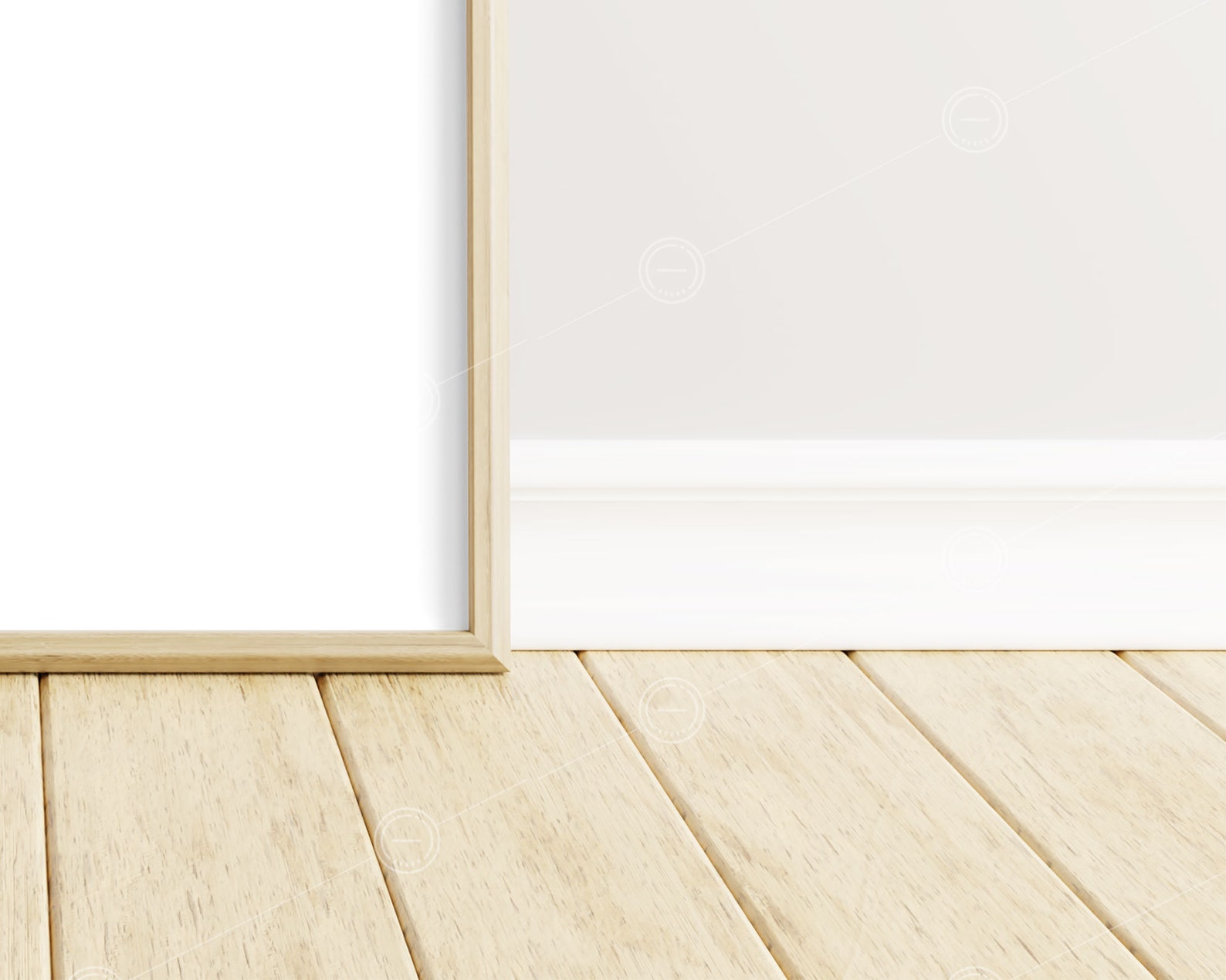 A4 Wooden Frame Floor Mockup / Modern Digital Mockup/minimal - Etsy