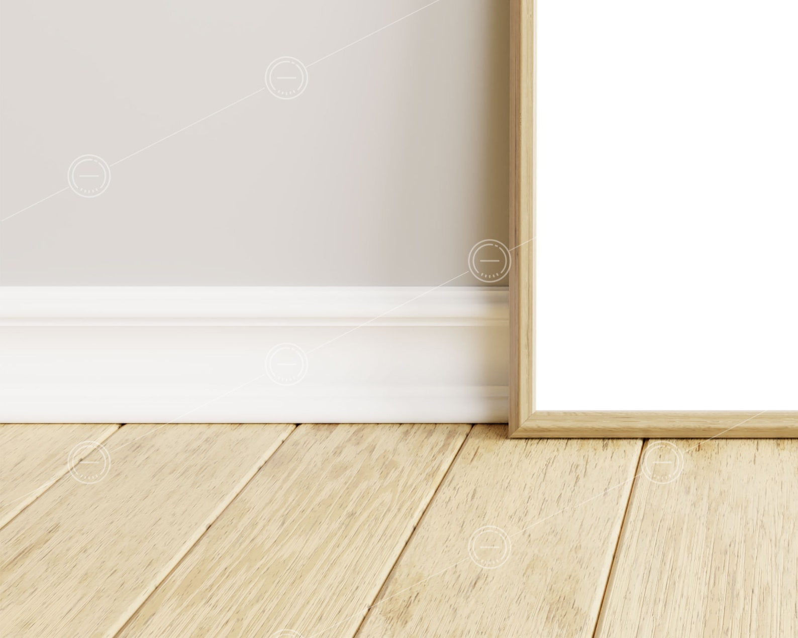 A4 Wooden Frame Floor Mockup / Modern Digital Mockup/minimal - Etsy