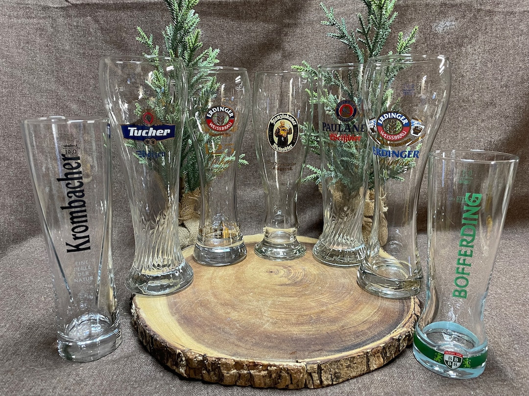 German Beer Glass Collection. Choose From 6 Different Breweries. - Etsy