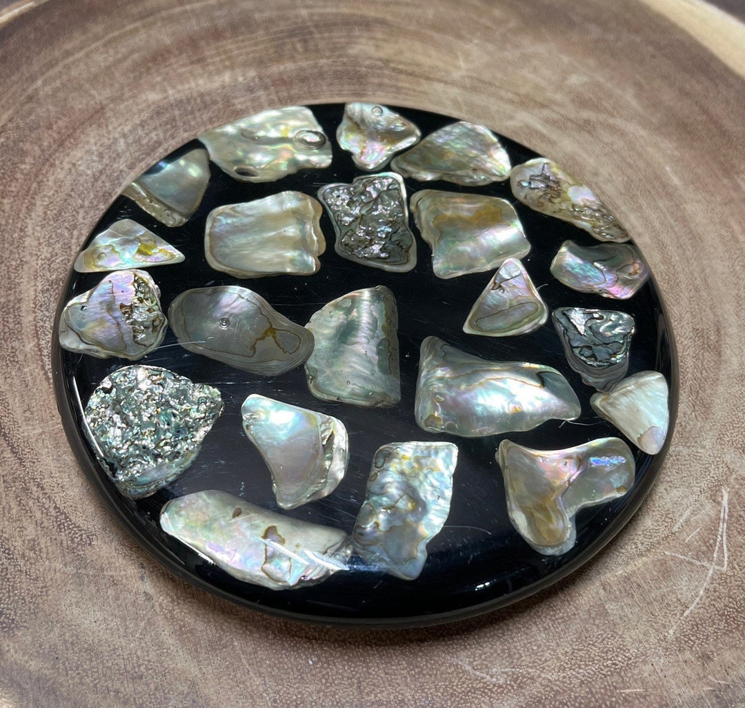 Beautiful 1950s Abalone Shell Trivet or Stand. - Etsy