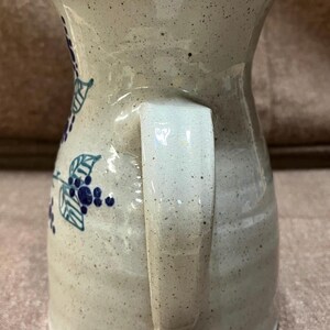 Great Bay Pottery Pitcher With Blueberry Design - Etsy