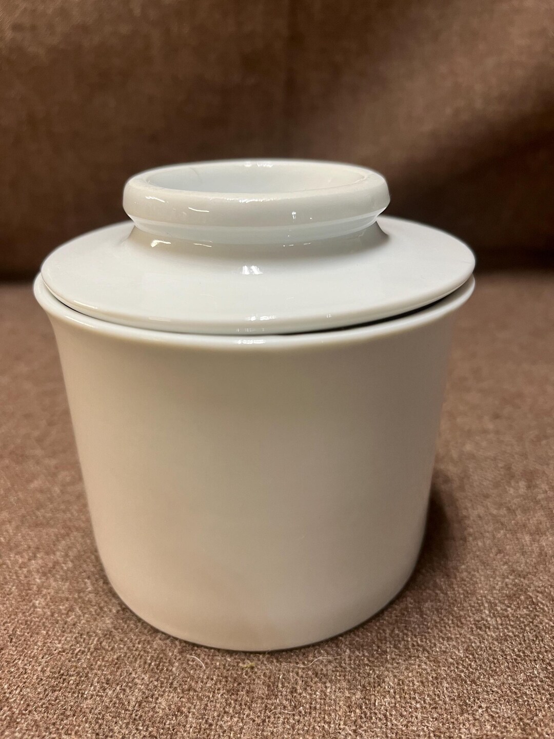 Crisp White Farmhouse Butter Crock/ Keeper/ Storage - Etsy