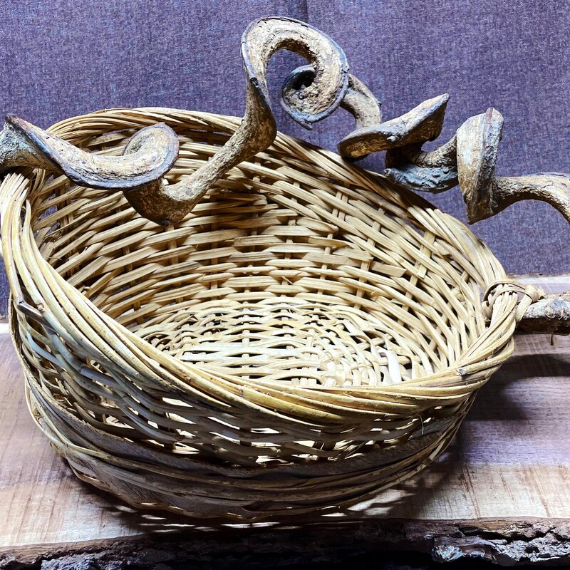 Handmade Twig Basket - Etsy