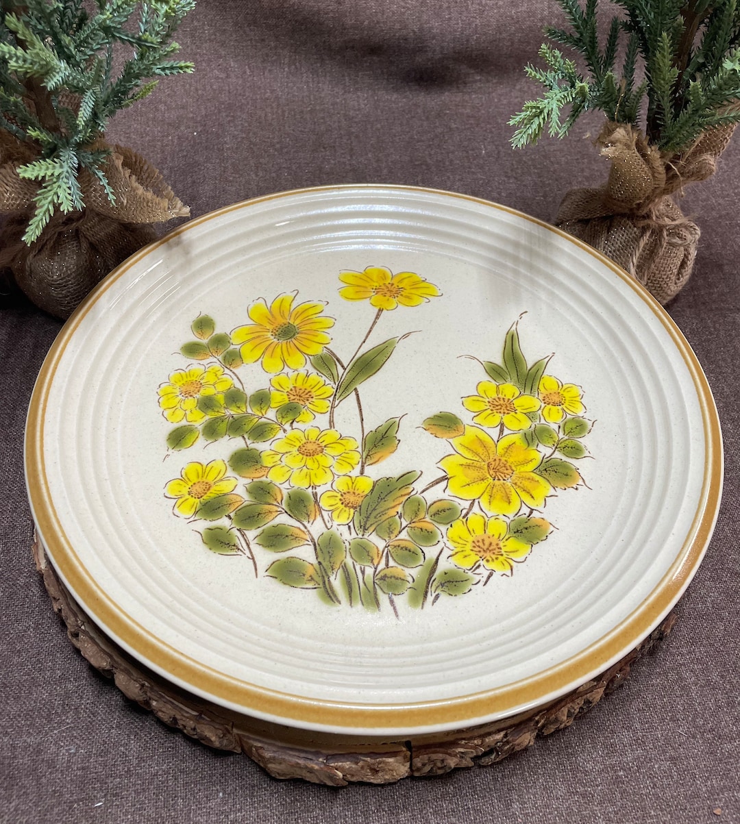 Beautiful ARITA Craftstone Platter in “mountain Daisy”. Made in Japan ...