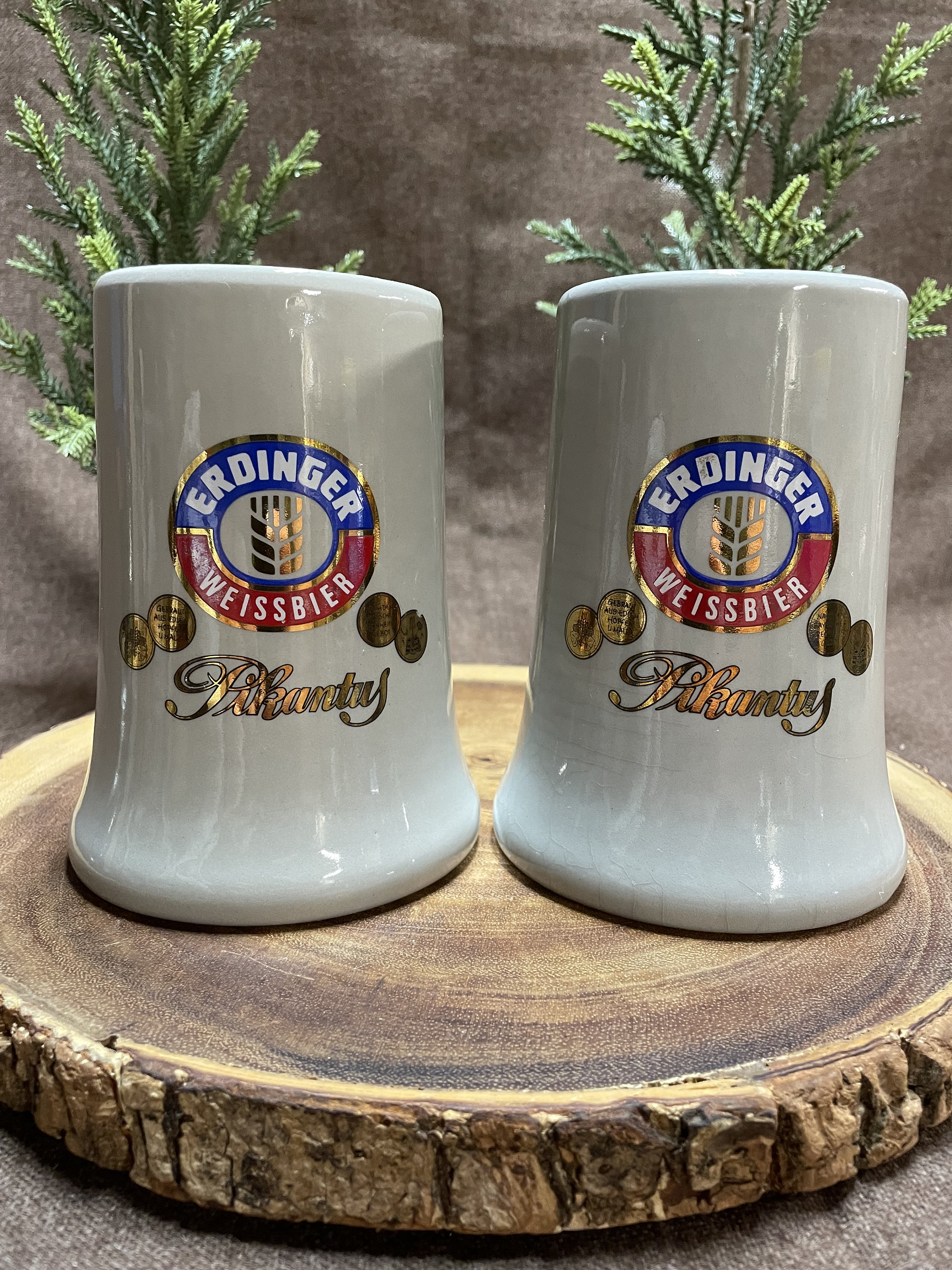 Erdinger Weissbier Stein/ Mugs .5L in a Set of 2. - Etsy