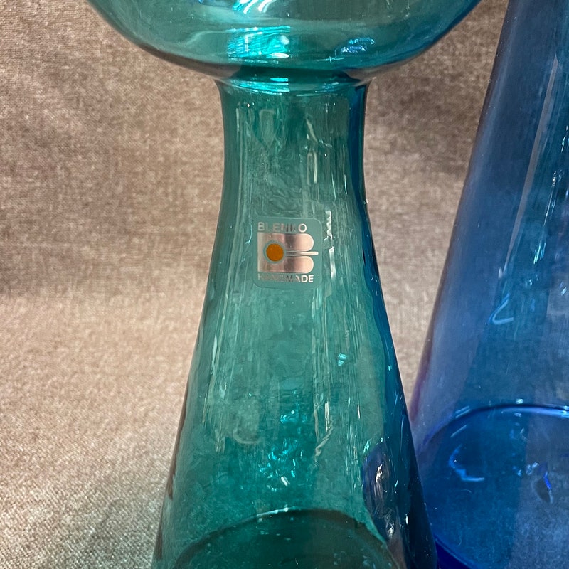 Blenko Glass Lamp - Etsy