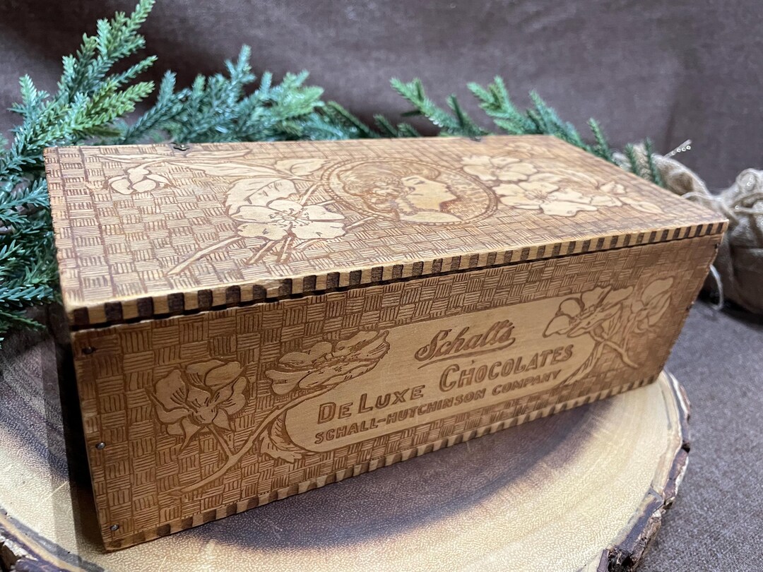 Schall’s Antique Chocolates/ Candy Box. Beautiful Art Nouveau or ...