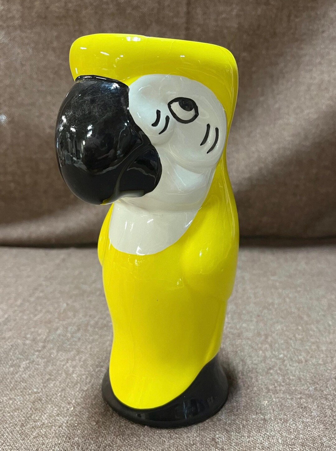 Party Parrot Tiki Mug / Cocktail Glass in Brilliant Yellow - Etsy