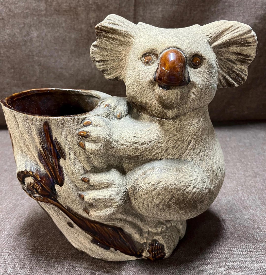 Vintage Royal Haegar Koala Planter - Etsy