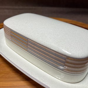 Mikasa Intaglio tracings Ceramic Butter Dish CAC06 - Etsy
