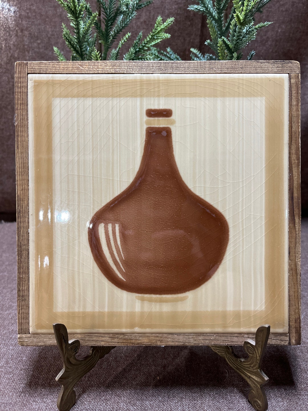 Mid-century Framed Ceramic Trivet/tile by Cerdisa. Made in Italy. - Etsy