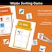 Waste Sorting Game, Recycling Activity, Homeschool Resource (PDF) - Etsy