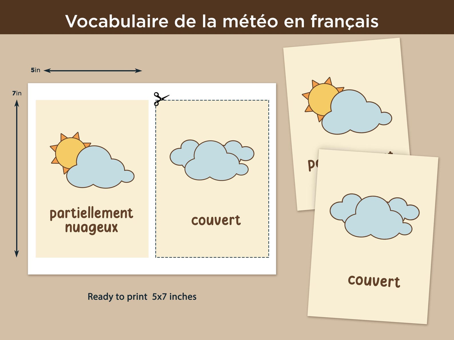 16 Vocabulaire De La Météo En Français, French Weather Vocabulary ...