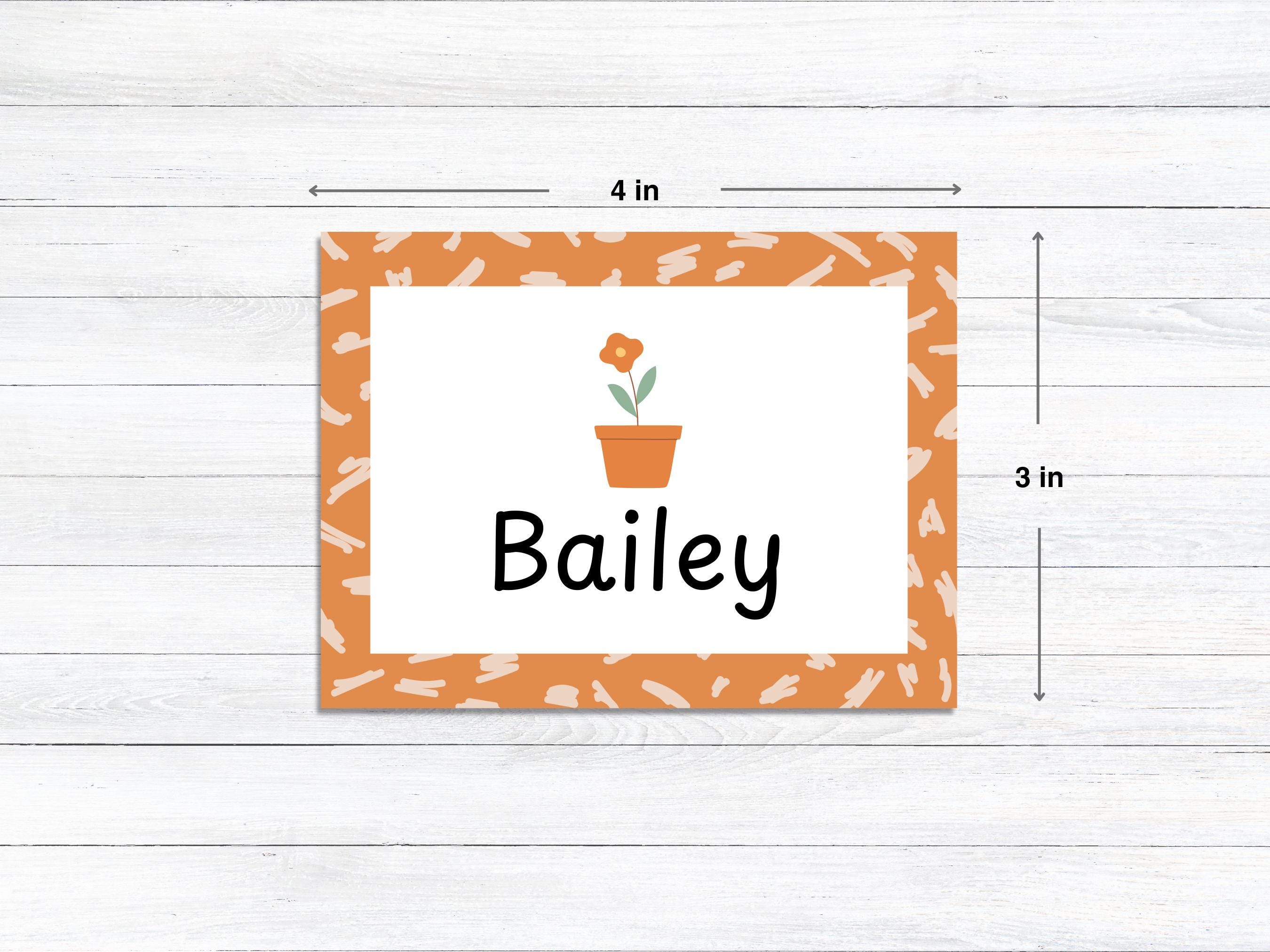 Editable Boho Classroom Name Tags, Printable Canva Template (digital ...