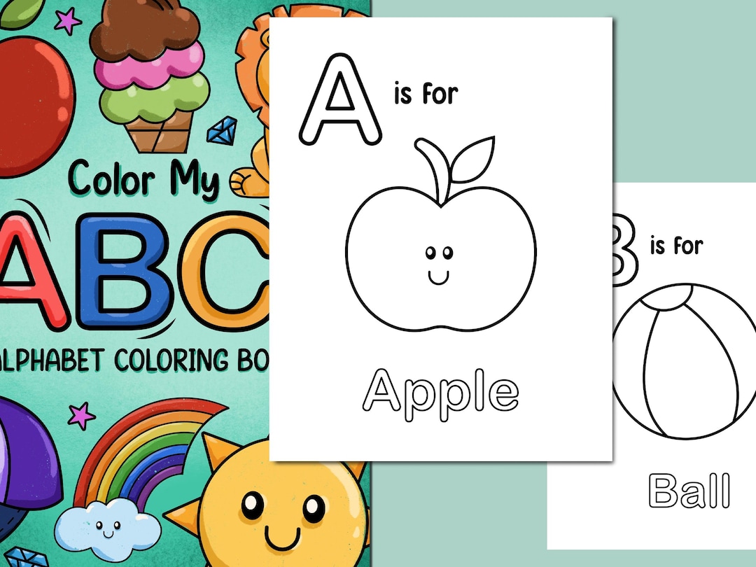 28 Pages Alphabet Coloring, Sheets, ABC Coloring Pages, Alphabet Letter ...