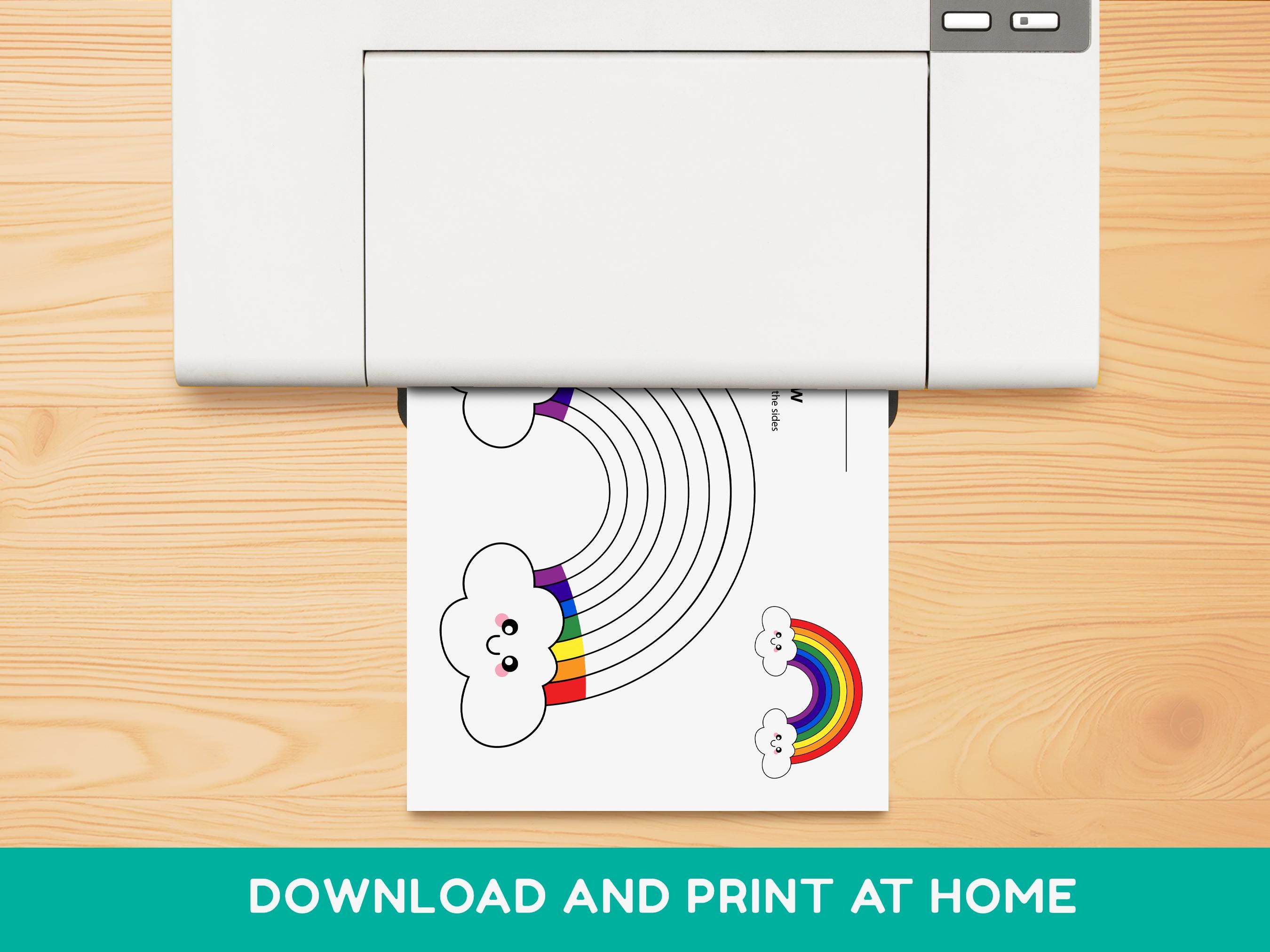 Rainbow Coloring Page for Kids | Fun Printable Activity, Homeschool ...