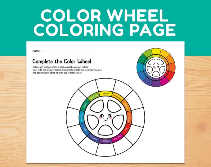 Ver 2.0 Printable Color Wheel, Printable Color Wheel, Easy to Use ...