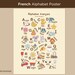French Alphabet Printable Poster, French Alphabet Kids Room Decor ...