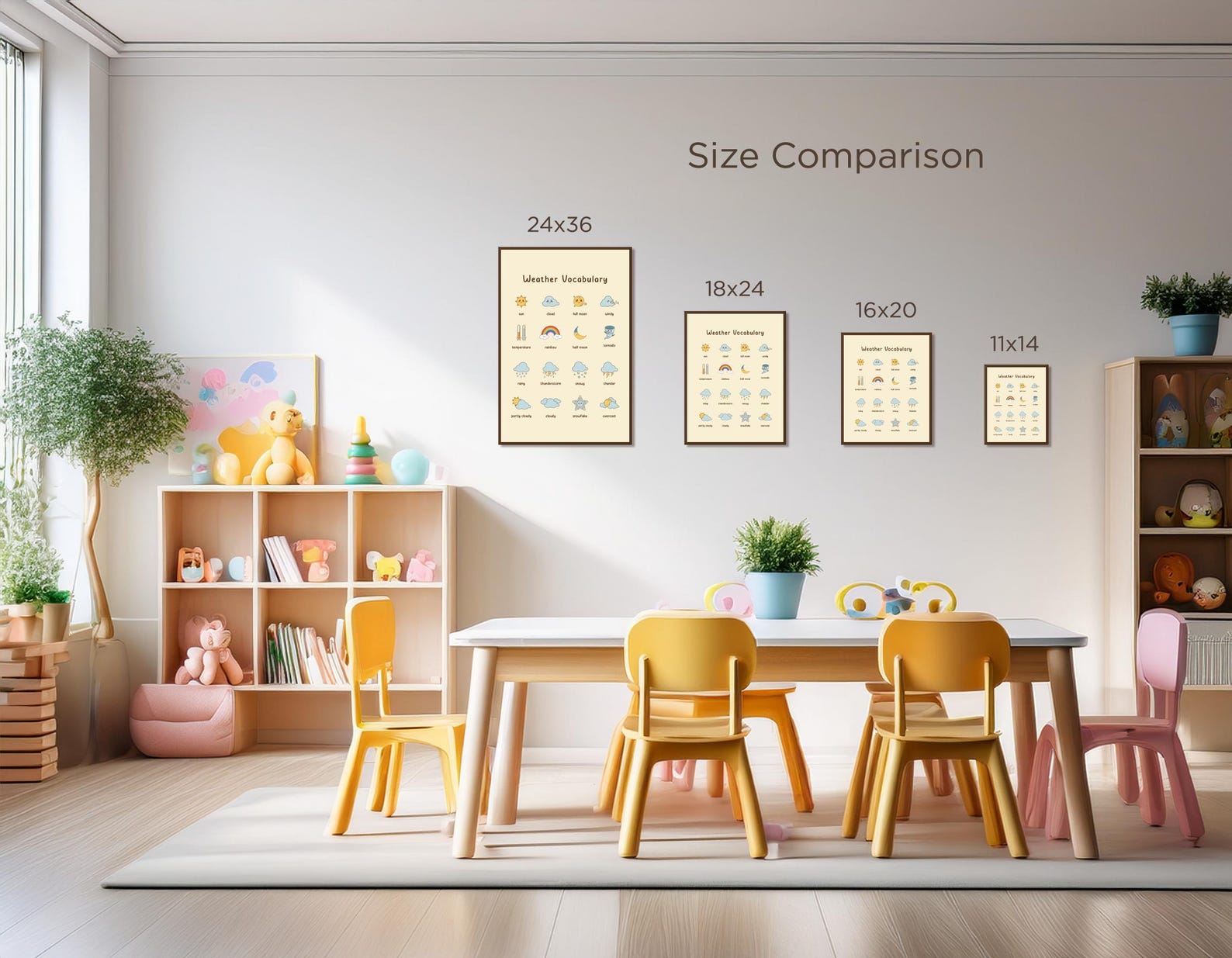 Tagalog Weather Vocabulary With English Translation, Weather Art Poster ...