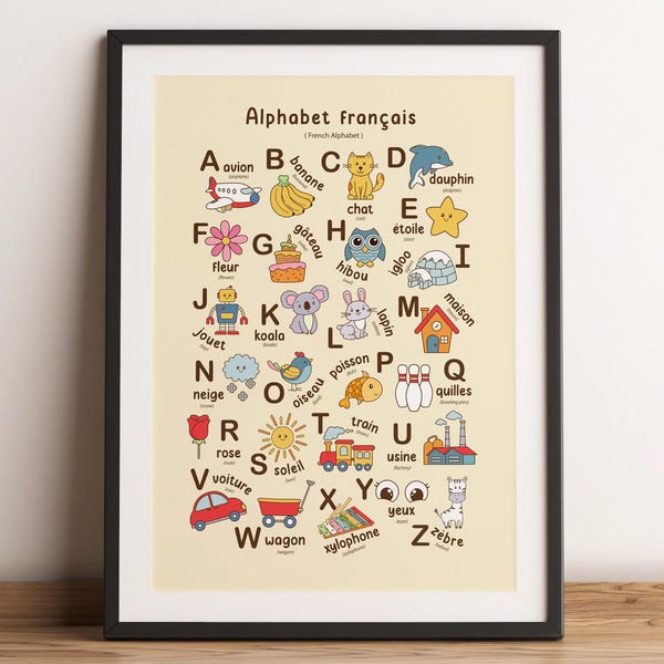 French Alphabet - Etsy