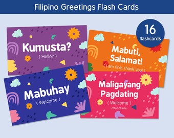 Wild Animals 28 Cards Flashcards Tagalog Flashcards With English ...