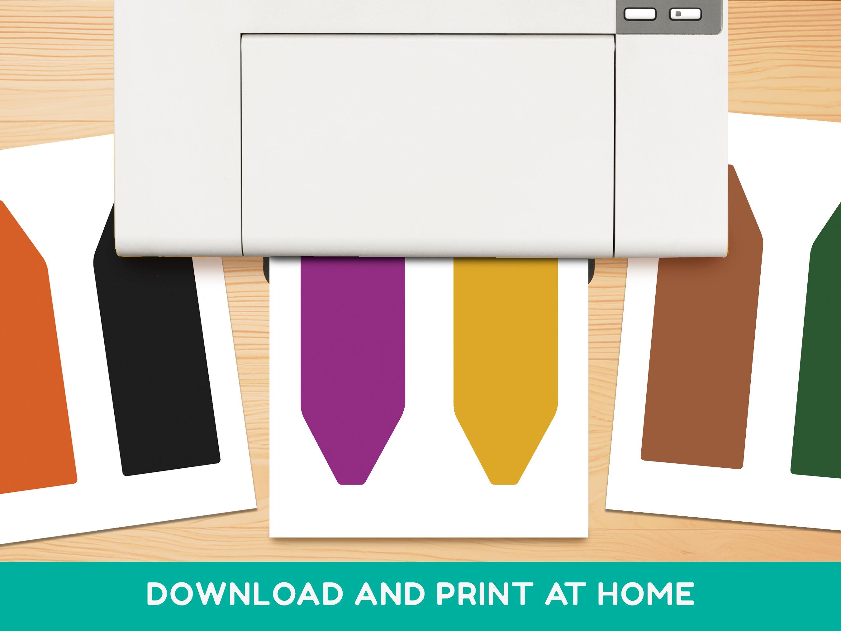 Crayon Color Matching Printable, Preschool Color Game, Educational ...