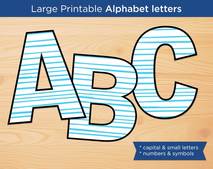 Printable Bulletin Board Letters A-Z | Bulletin Board Printable Letters ...