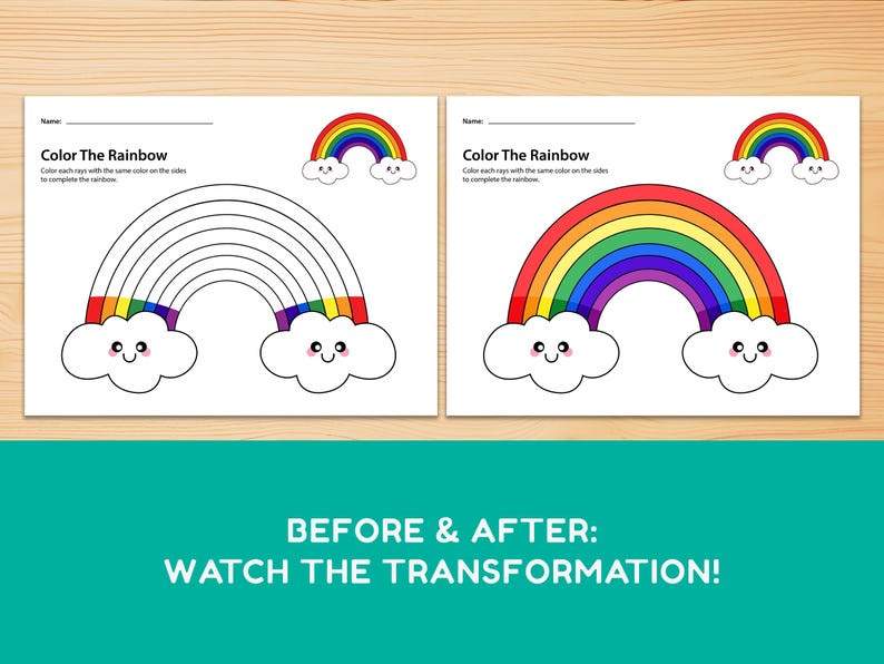 Rainbow Coloring Page for Kids | Fun Printable Activity, Homeschool ...
