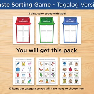 Waste Sorting Game, Filipino Earth Day Activity (PDF Pattern) - Etsy