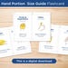 Hand Portion Control Guide Flashcards, Visual Diet Tool (PDF) - Etsy