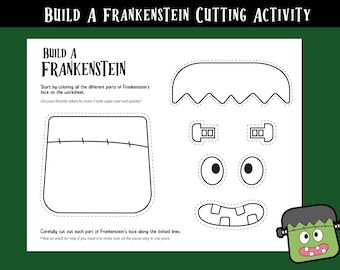 Build Frankenstein | Halloween Craft - Etsy