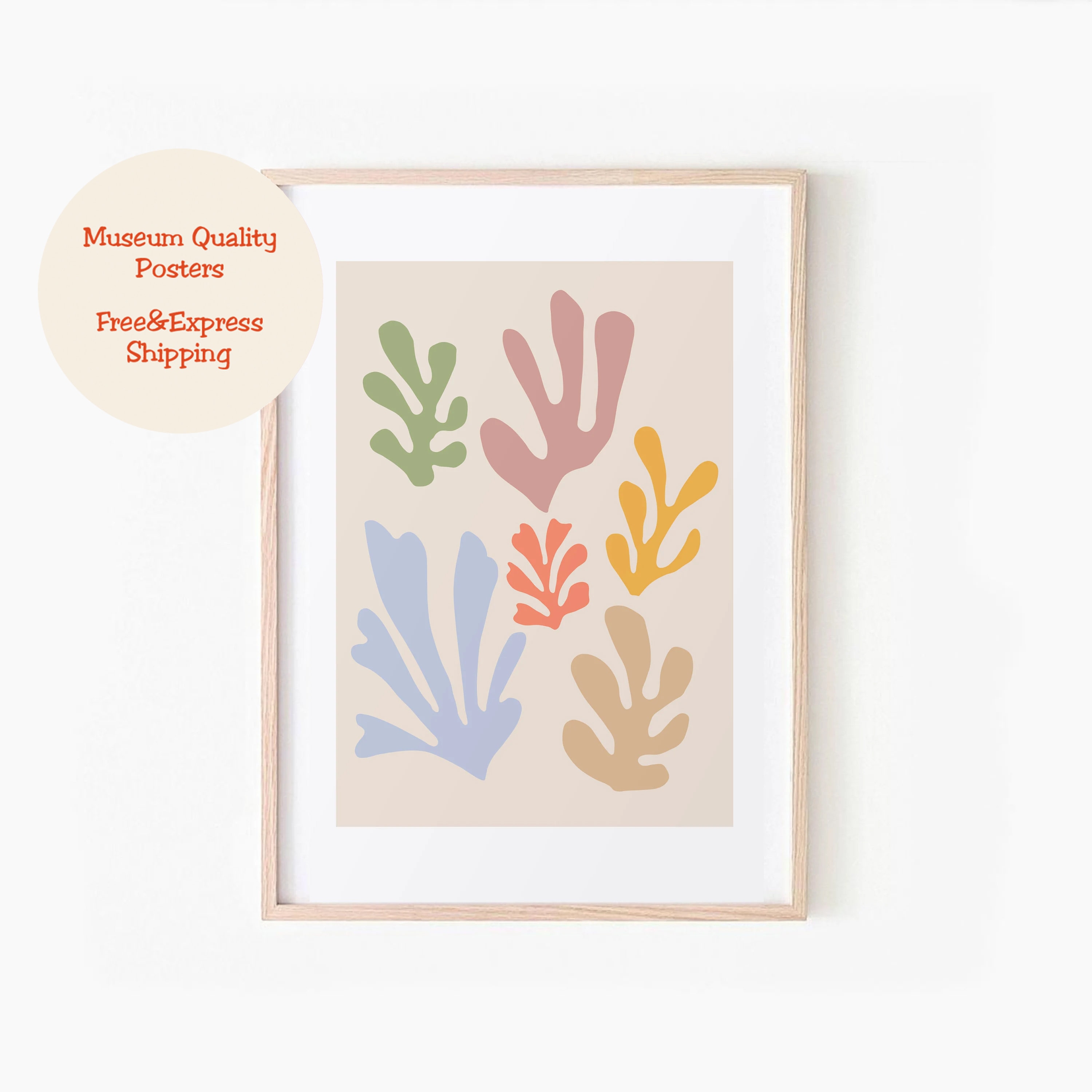 Matisse Print Set of 6 Abstract Wall Art Matisse Exhibition Poster ...