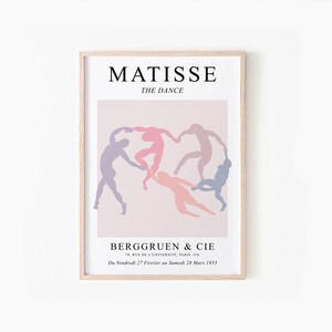 Pastel Matisse Print Set of 6, Blush Pink Lilac Grey Abstract Wall Art ...