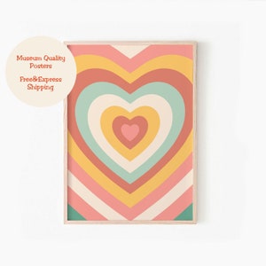 Retro Boho Print Set of 3 , Retro Wall Art , Boho Wall Art , Trendy ...