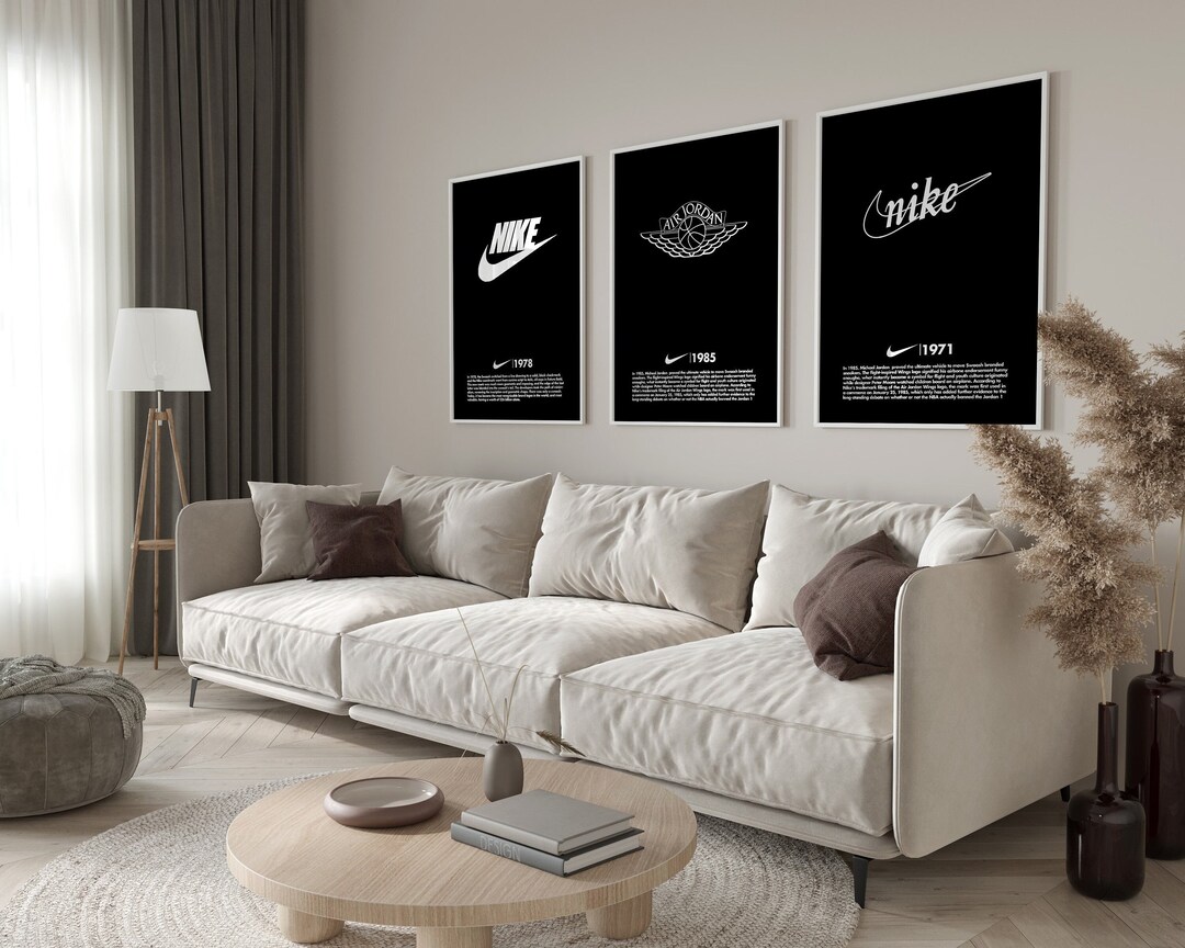Sneakers Evolution Print Set of 3 | Sneakers Logo History Posters ...