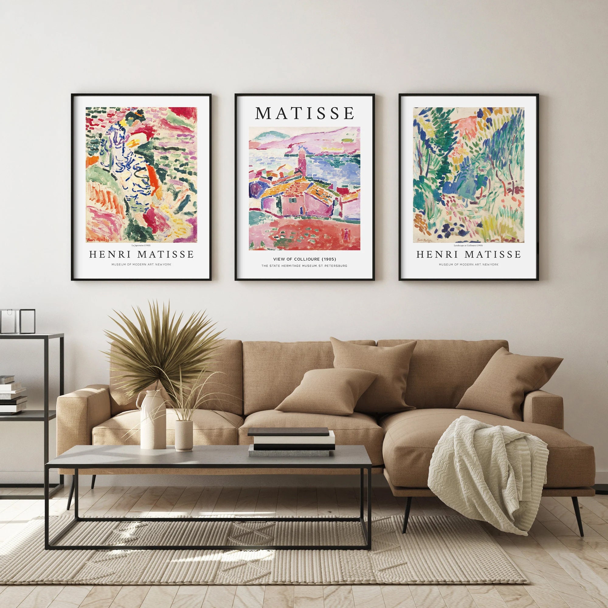 Matisse Print Set of 3, Matisse Exhibition Poster, Modern Art Prints ...