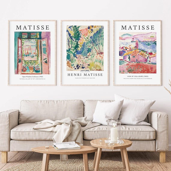 Matisse Poster Set Gallery Wall Art Museum Exhibition - Etsy