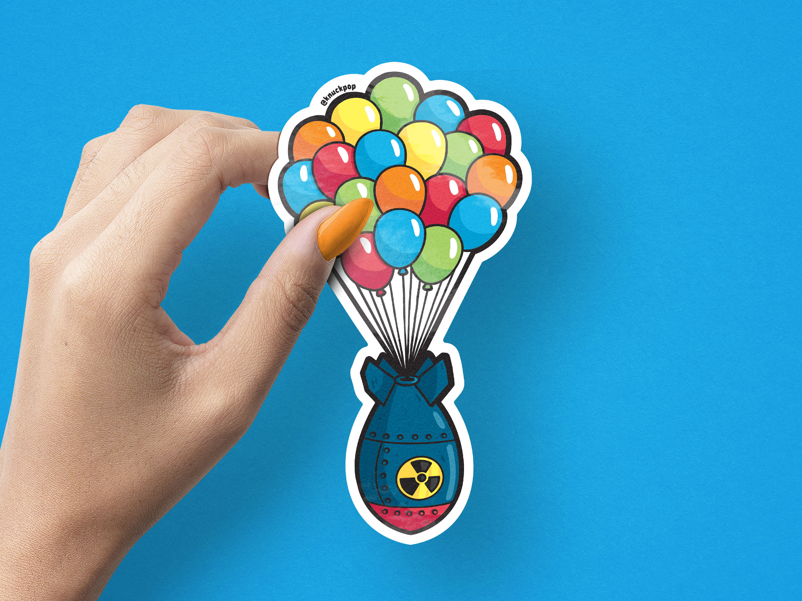 Hydrogen Bomb Vinyl Sticker - Etsy