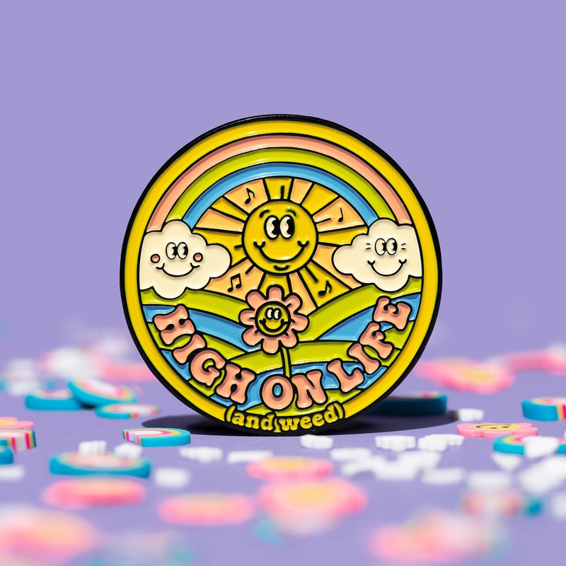 Weed Enamel Pin - Etsy